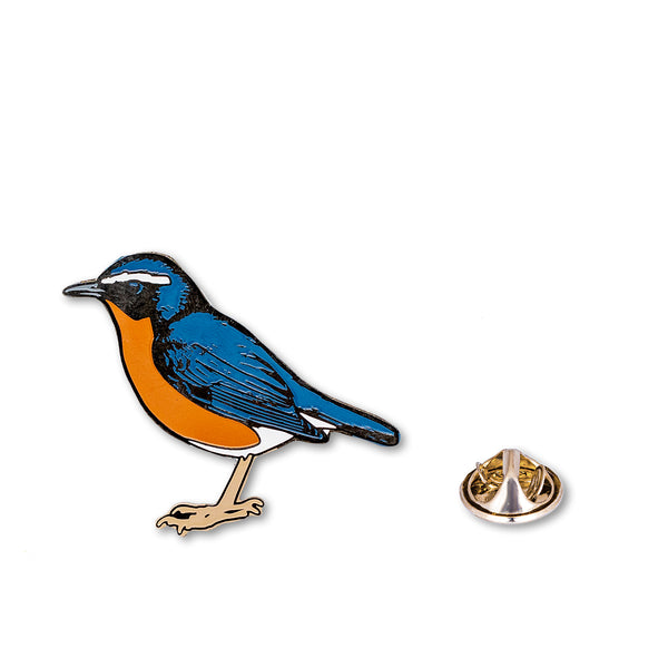 Indian Blue Robin Lapel Pin – Avium